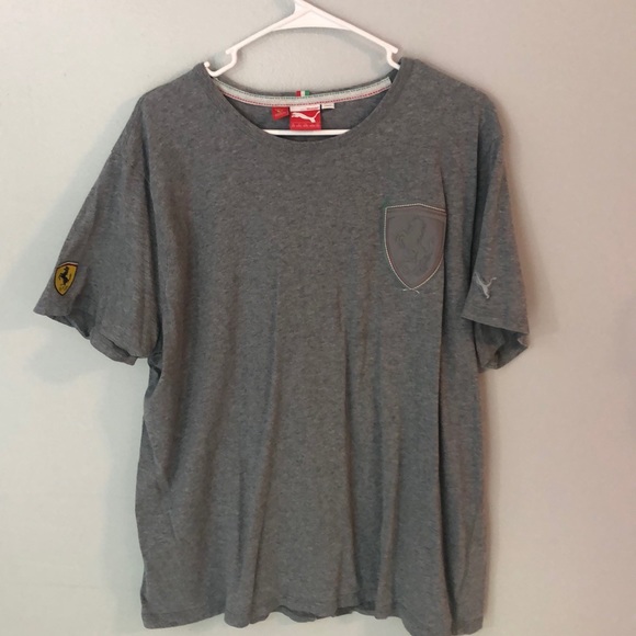 Puma | Shirts | Used Puma Tee Shirt In Grey | Poshmark